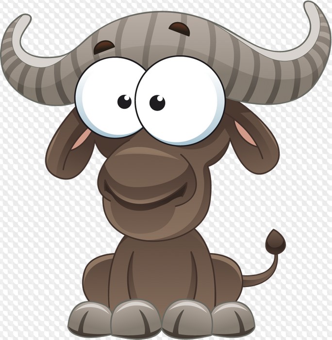 Graciosos animales dibujados a mano PNG, gráficos PSD. El fondo es ...