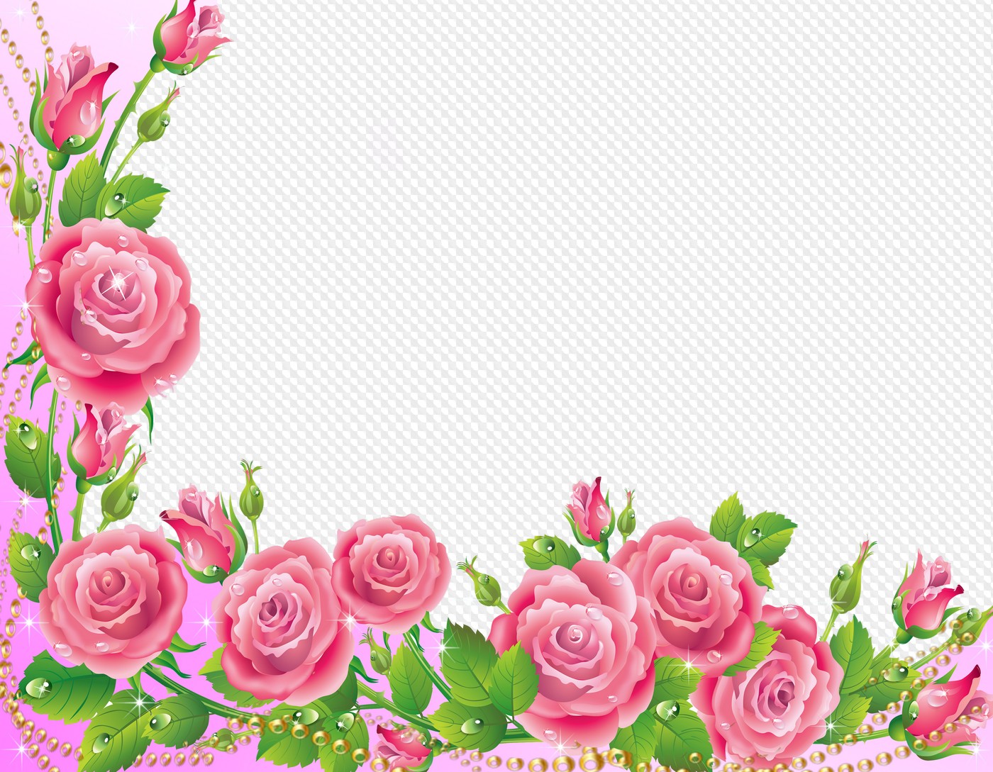 Photo frame with flowers - Elegance and sophistication