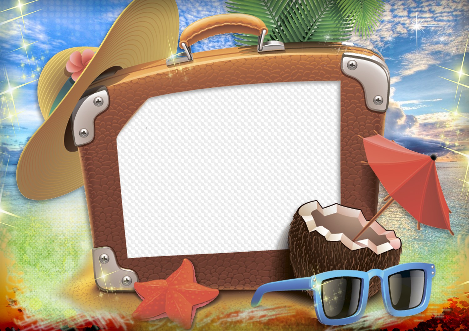 Cadre photo mer psd et png. Cadre transparent PNG, cadre photo ...