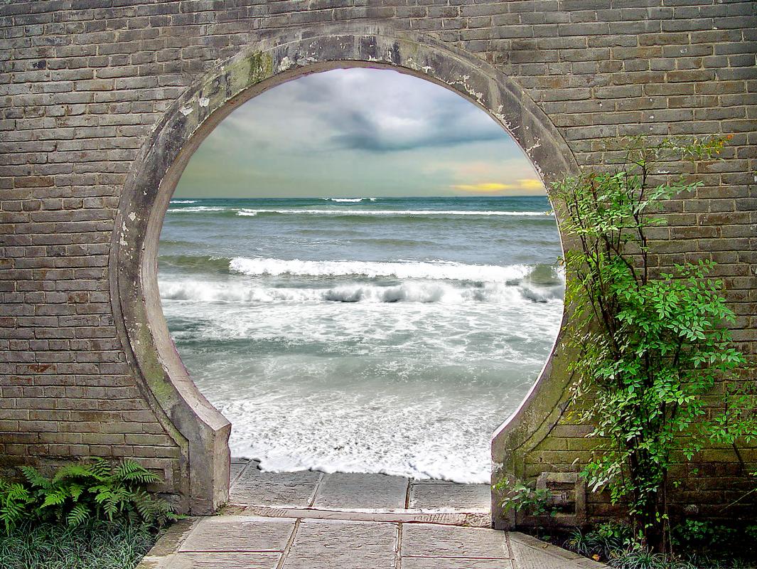 A selection of backgrounds with arches for Photoshop