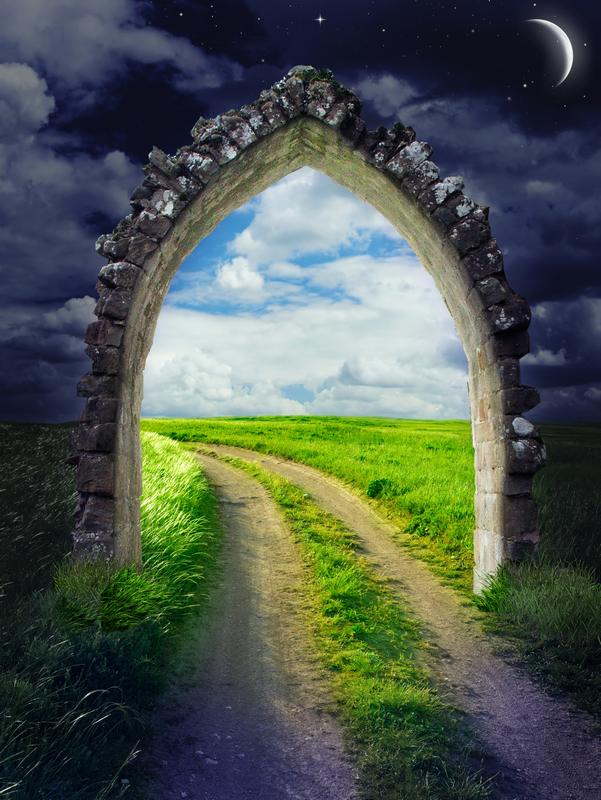 A selection of backgrounds with arches for Photoshop