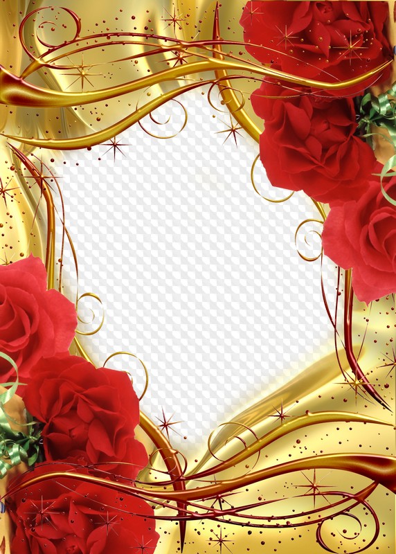 Charming 3 frames png with flowers - the flower Festival