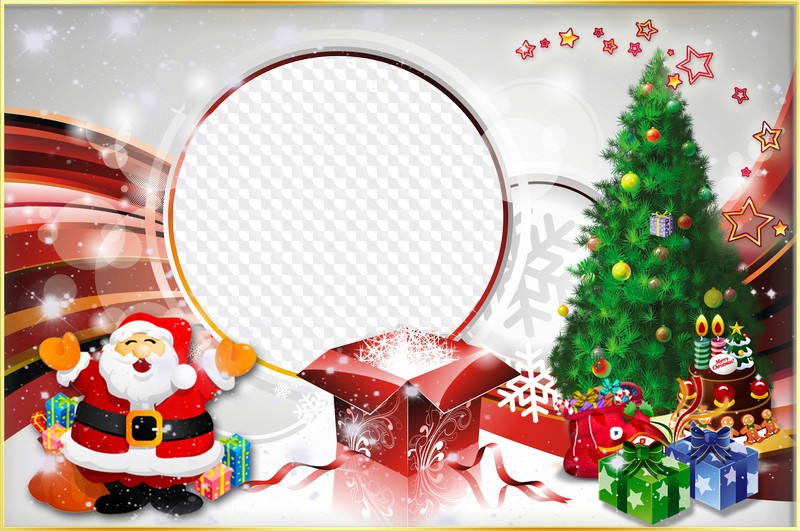 PSD Frame for photo - New Year a time of gifts