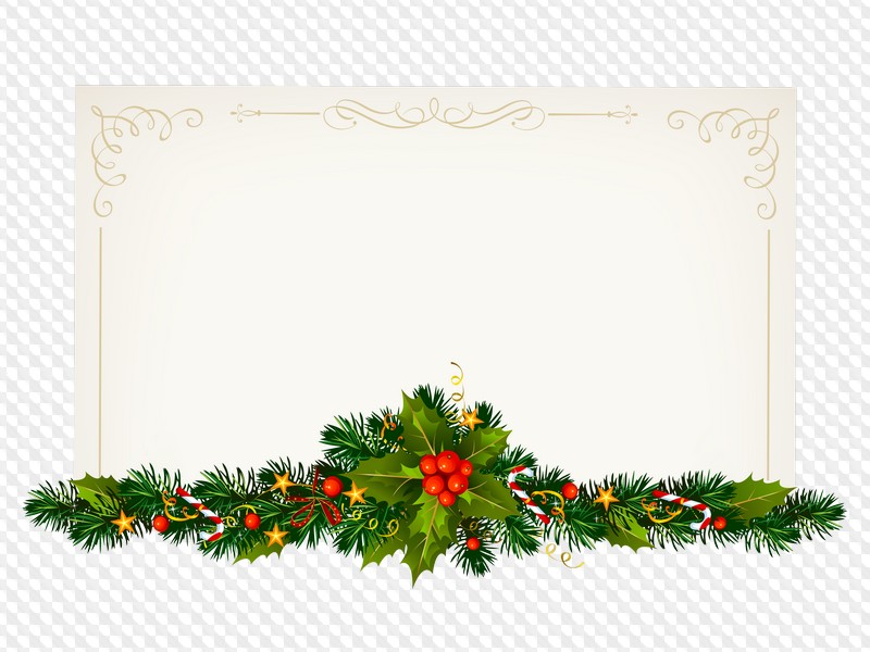 Christmas cards PNG oval and rectangular, transparent background.
