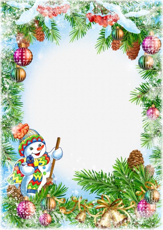 Greeting Photoshop frame psd Merry Christmas