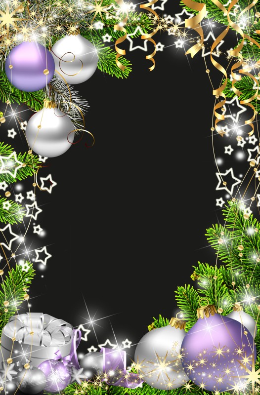 Two multi-frames psd for decoration of Christmas photo