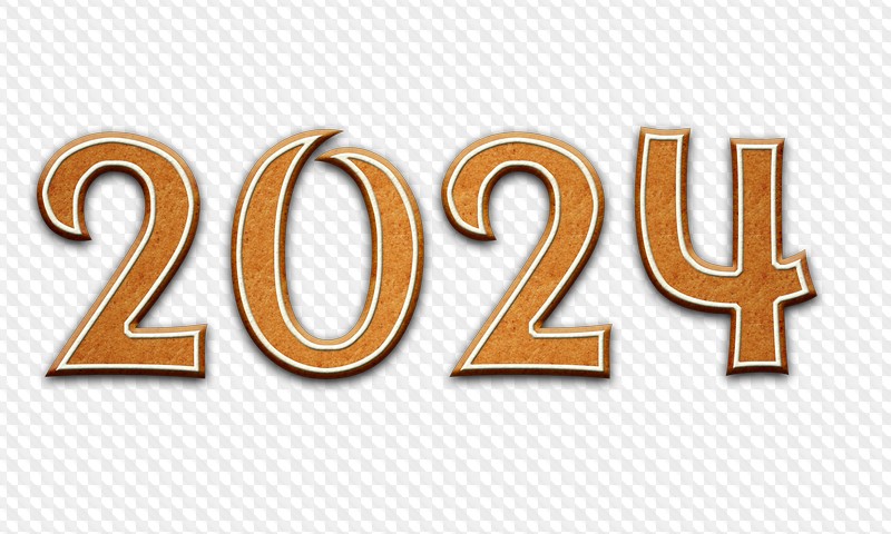 Updated: 130 PNG, 2024 on transparent background, 2024 PNG numbers