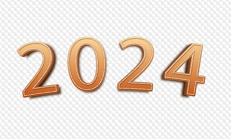 Updated: 130 PNG, 2024 on transparent background, 2024 PNG numbers