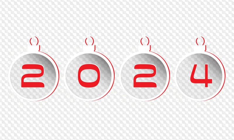 Updated: 130 PNG, 2024 on transparent background, 2024 PNG numbers