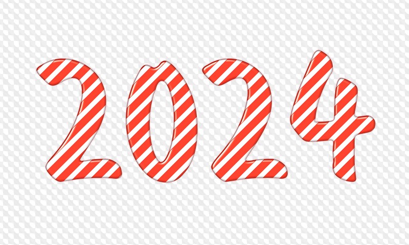 Updated: 130 PNG, 2024 on transparent background, 2024 PNG numbers