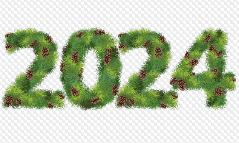 Updated: 130 PNG, 2024 on transparent background, 2024 PNG numbers