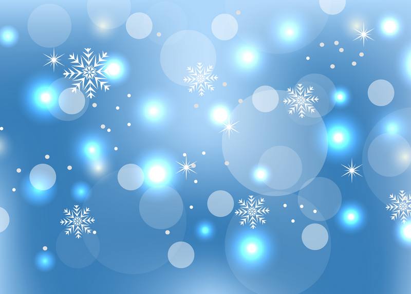 Новогодние фоны со снежинками и бликами