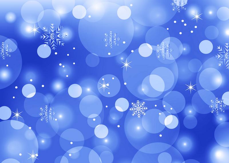 Новогодние фоны со снежинками и бликами