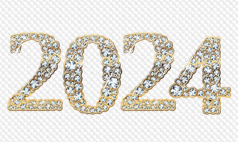 Updated: 130 PNG, 2024 on transparent background, 2024 PNG numbers