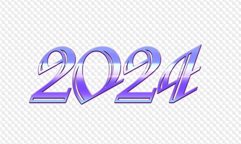 Updated: 130 PNG, 2024 on transparent background, 2024 PNG numbers