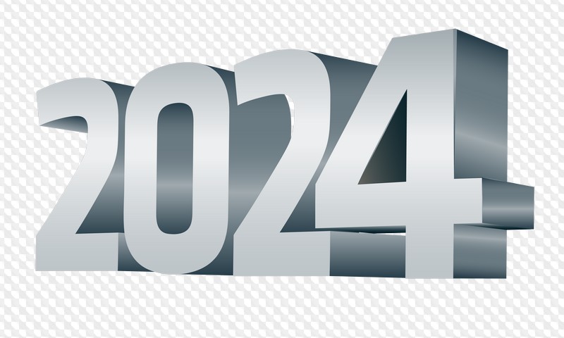 Updated: 130 PNG, 2024 on transparent background, 2024 PNG numbers