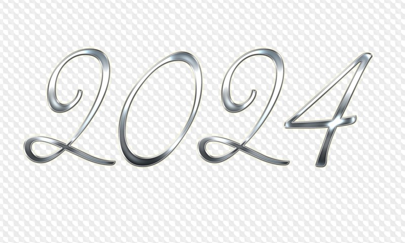 Updated: 130 PNG, 2024 on transparent background, 2024 PNG numbers