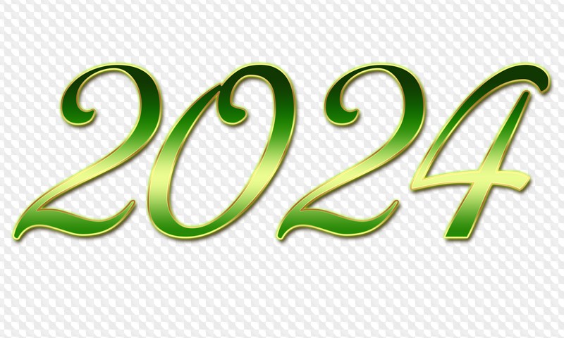 Updated: 130 PNG, 2024 on transparent background, 2024 PNG numbers