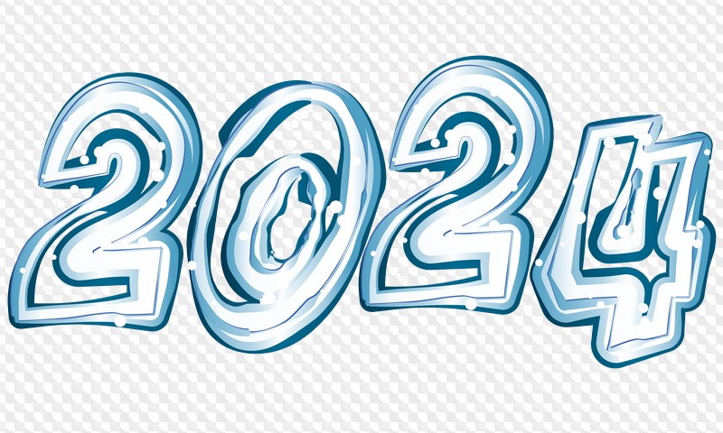Updated: 130 PNG, 2024 on transparent background, 2024 PNG numbers
