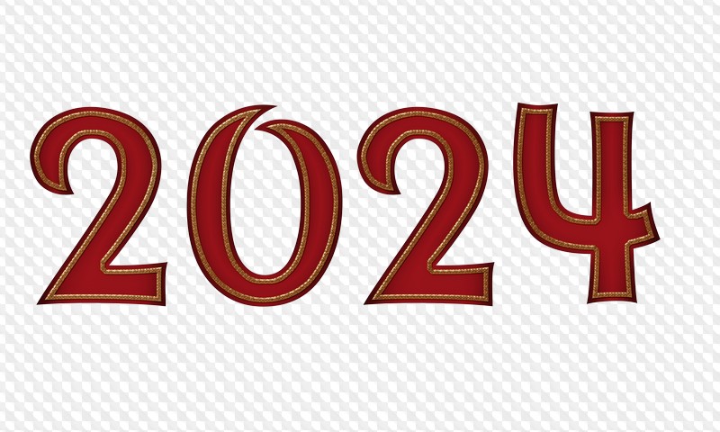 Updated: 130 PNG, 2024 on transparent background, 2024 PNG numbers