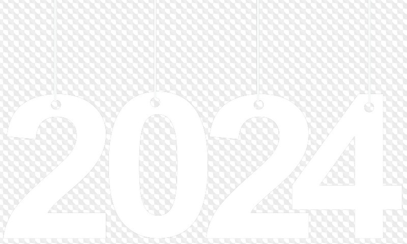 Updated: 130 PNG, 2024 on transparent background, 2024 PNG numbers