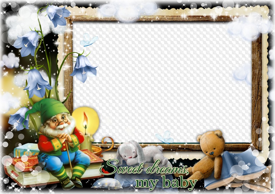 Baby photo frame psd - Sweet dreams