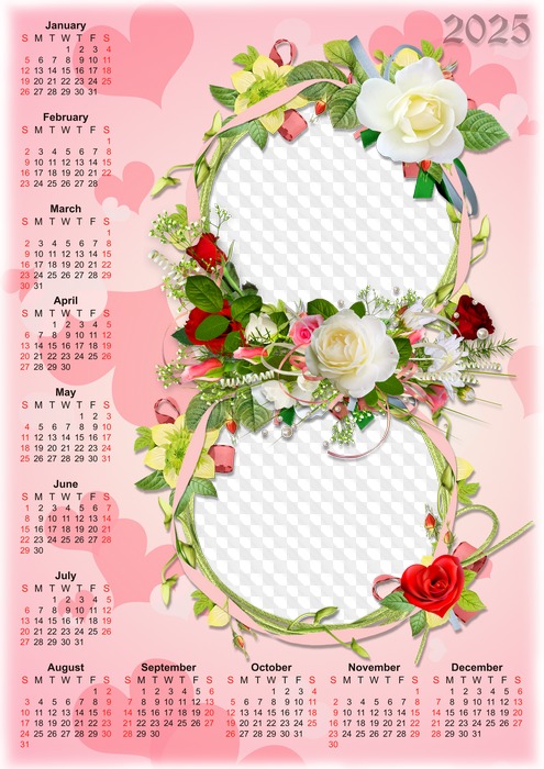 March 8, 2025, Calendar for Photoshop
