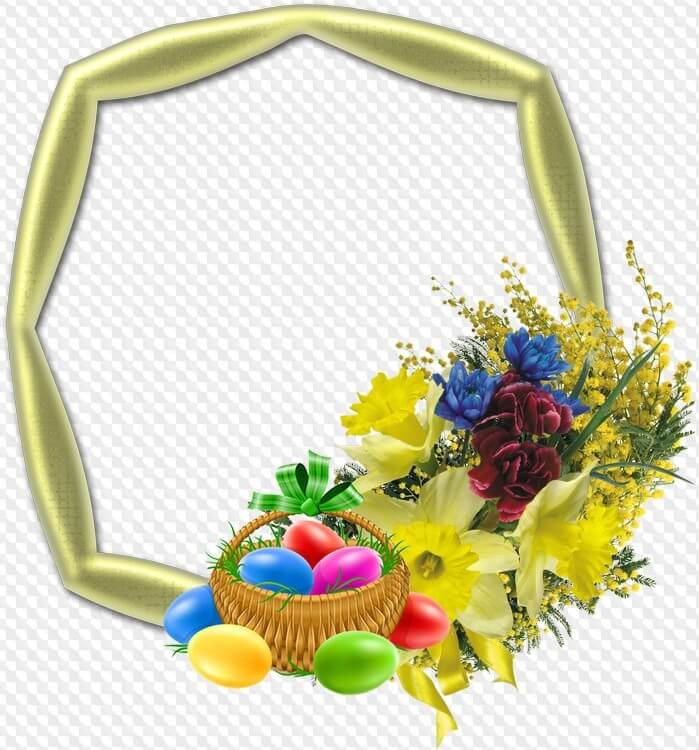 Easter Frames PNG on a transparent background
