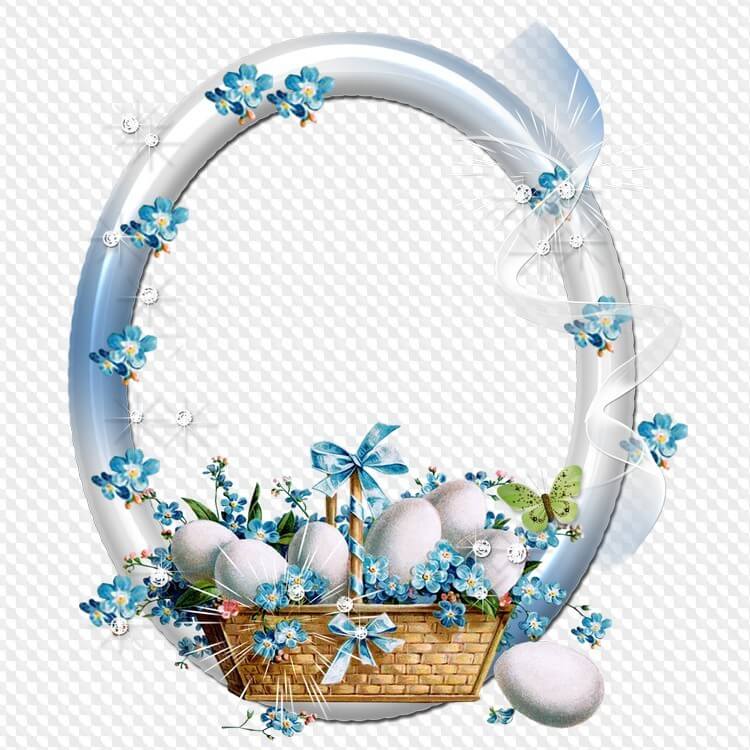 Easter Frames PNG on a transparent background
