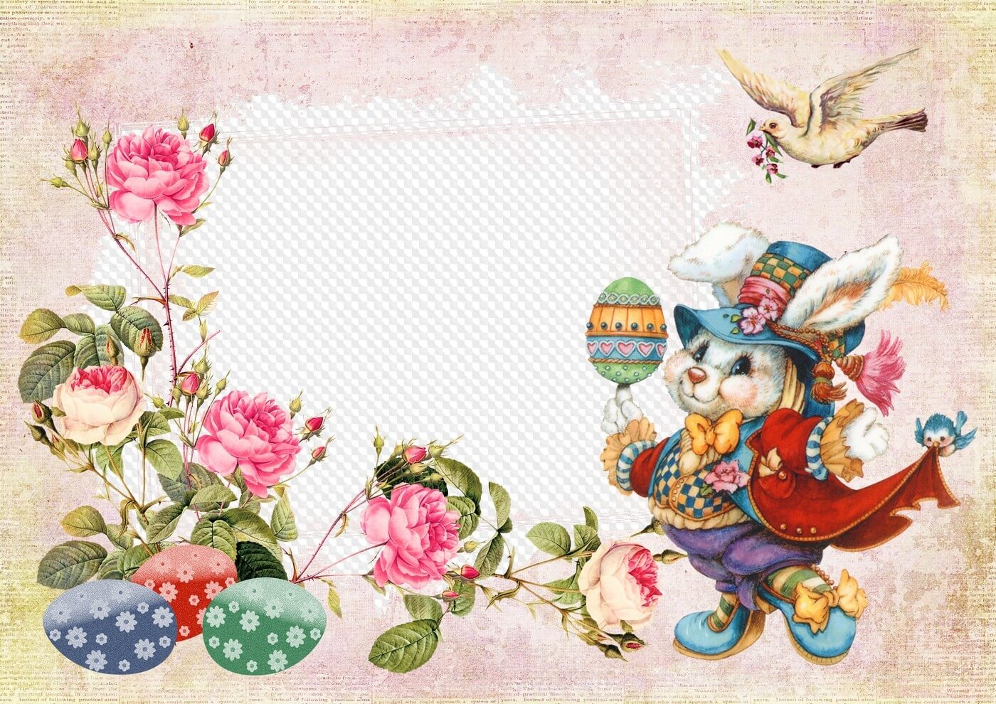 Easter! Spring photo frames 5 PNG transparent background