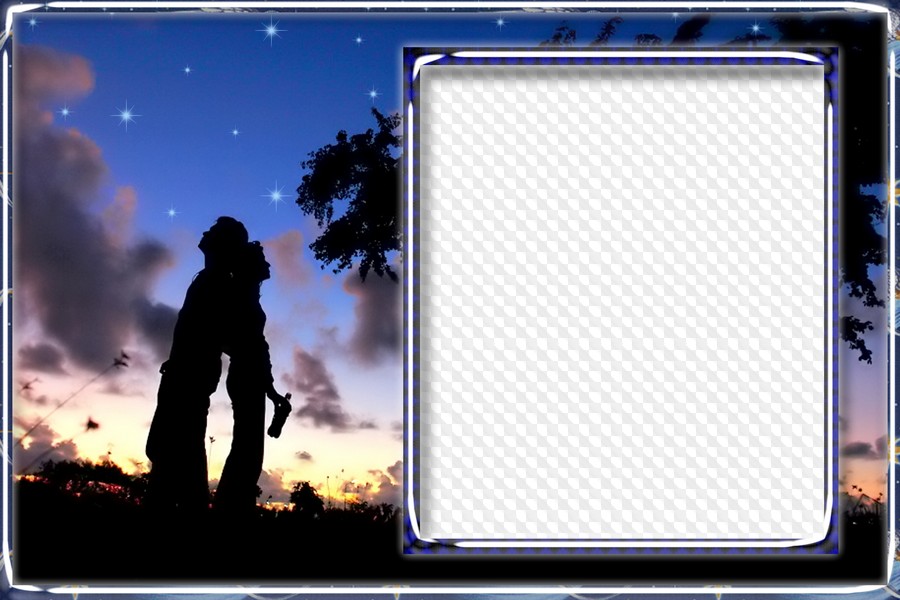 Summer night, photo frame