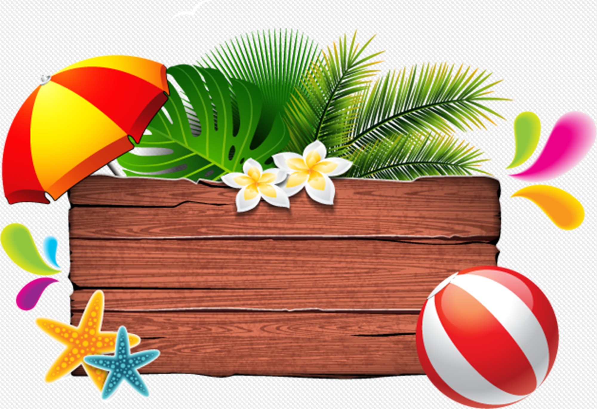 Clipart frames psd download - summer frames free psd