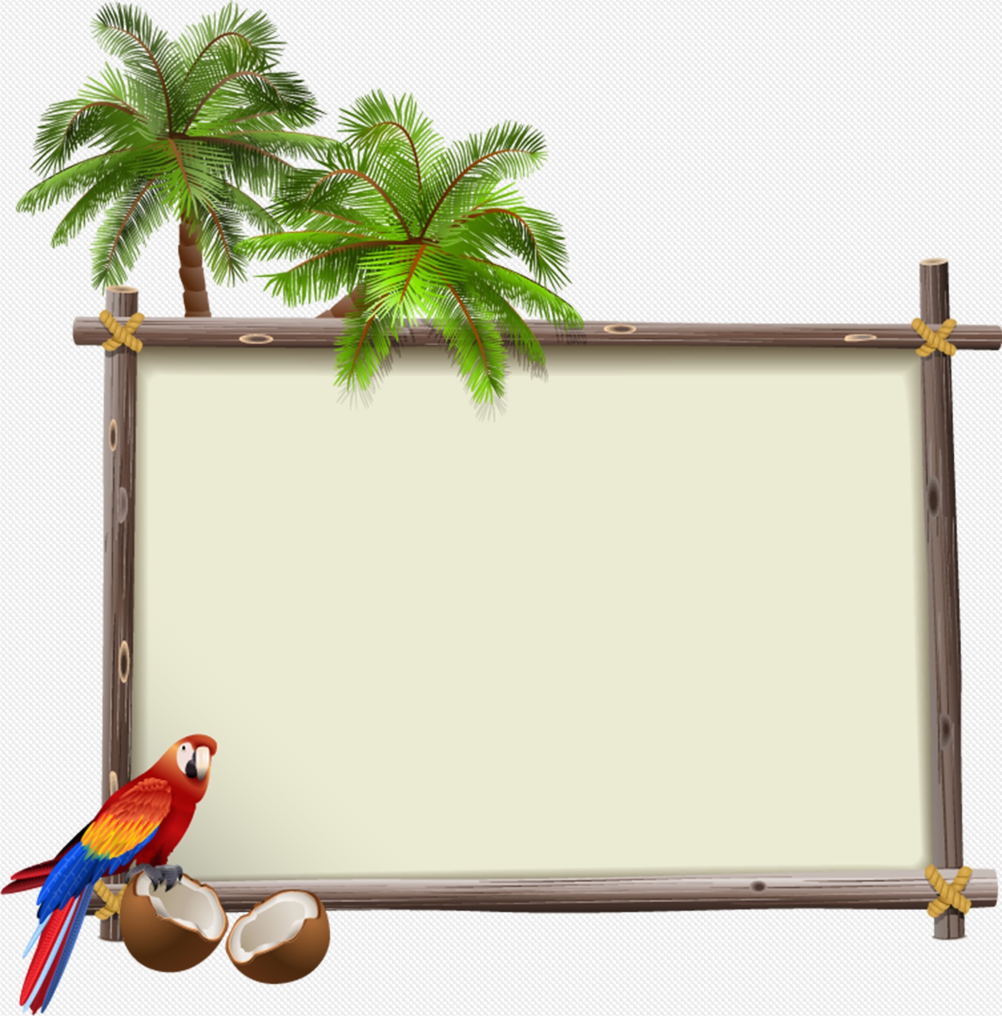 Clipart frames psd download - summer frames free psd