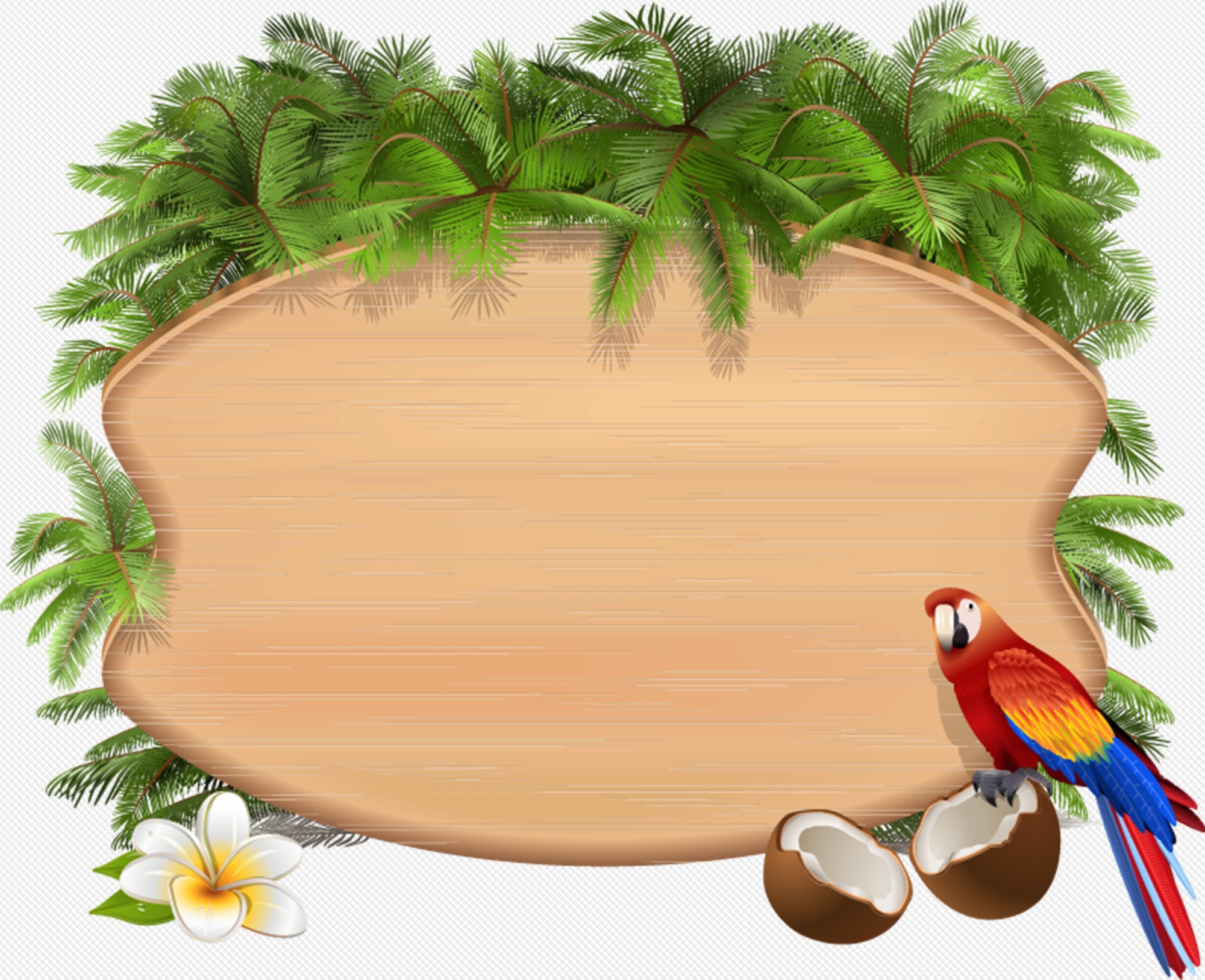 Clipart frames psd download - summer frames free psd