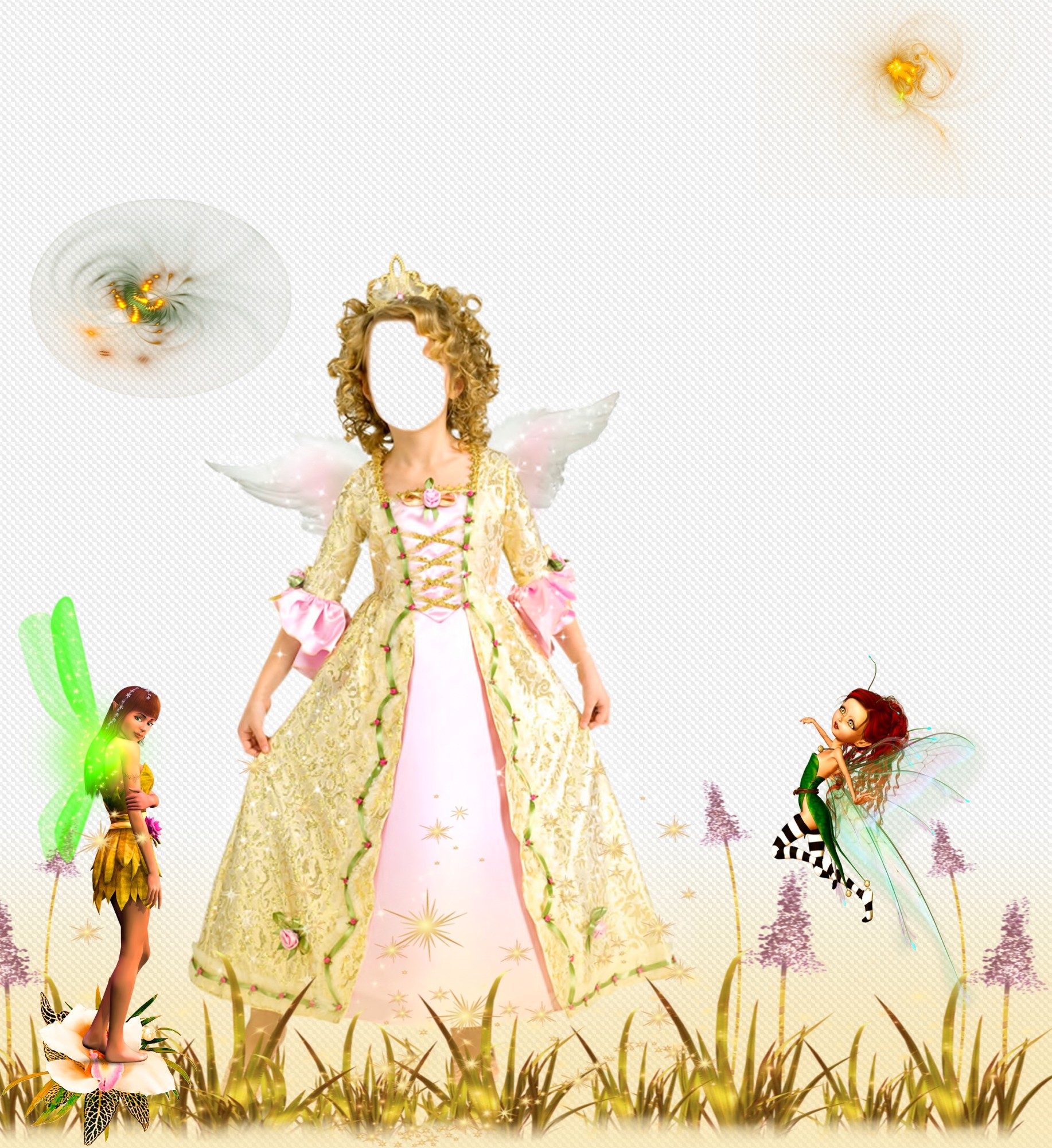 Children's template for Photoshop - Fairy Princess