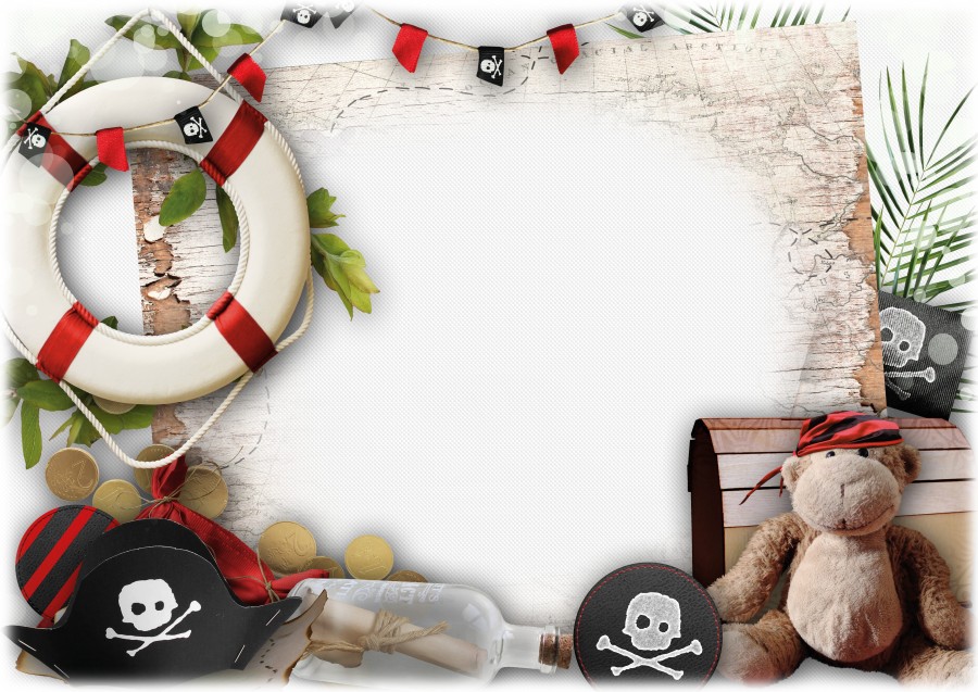 Little pirate, Photo frame template