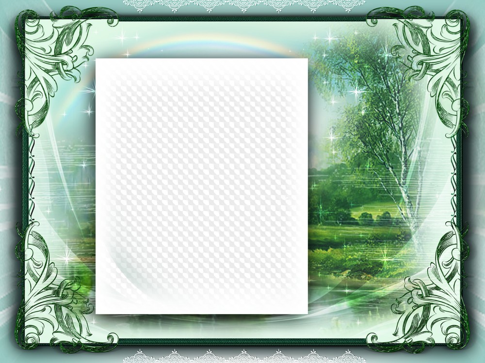 PSD frame with background for photo collage