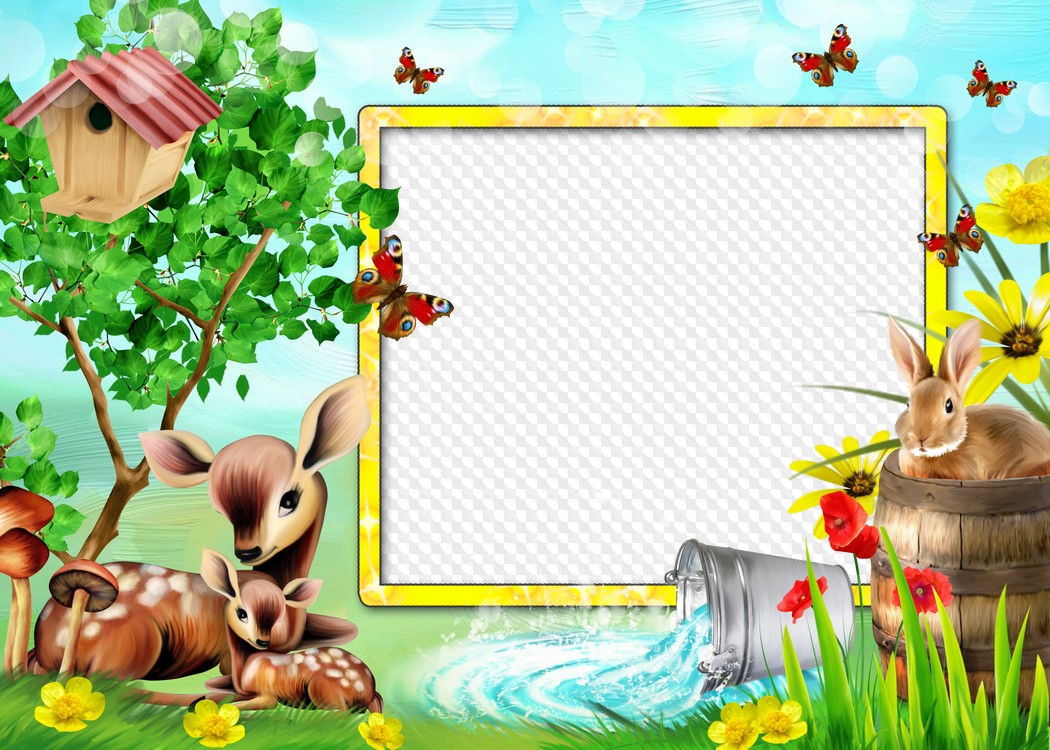 Bambi frame, PSD photo frame