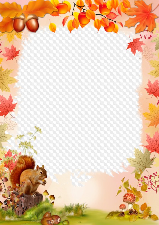 Autumn photo frame - Mid-autumn - October