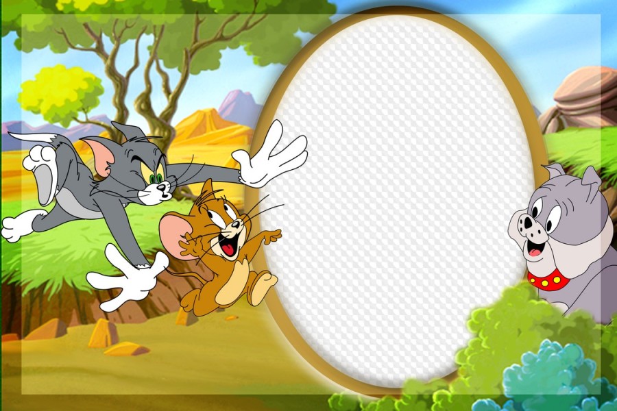 Five photo frames for children in one PSD