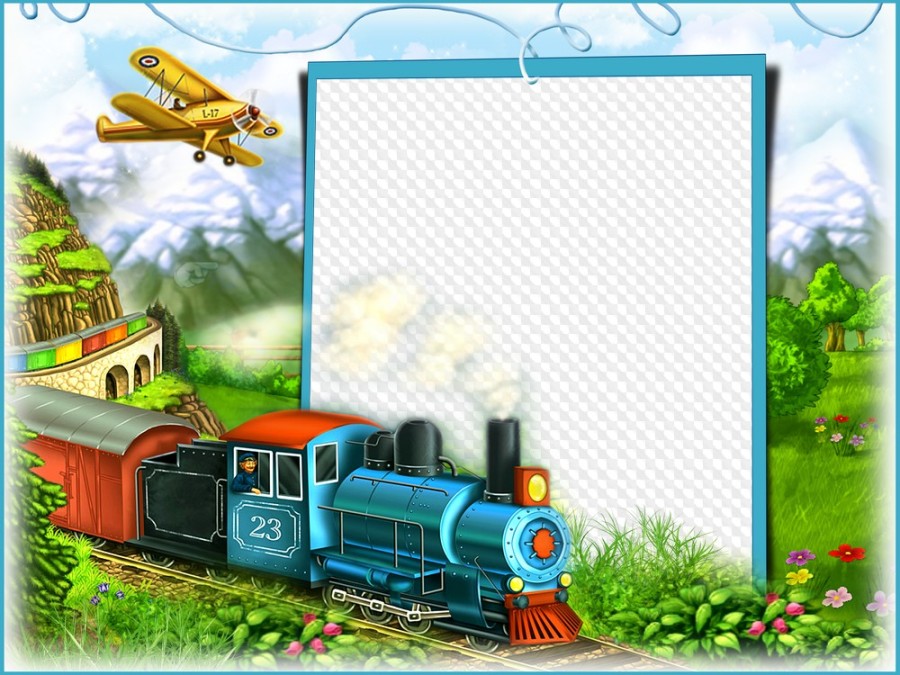 Frames for children, three PNG in one PSD, download