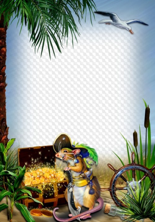 Children frame for boys - Treasure Island