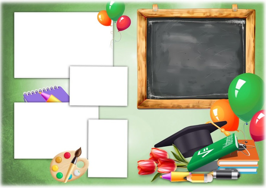 Graduation 2024 frame 4 photos, PSD template