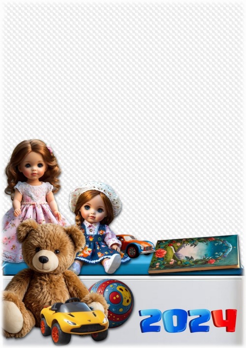 Children frame 20024 PNG, photo frame PSD