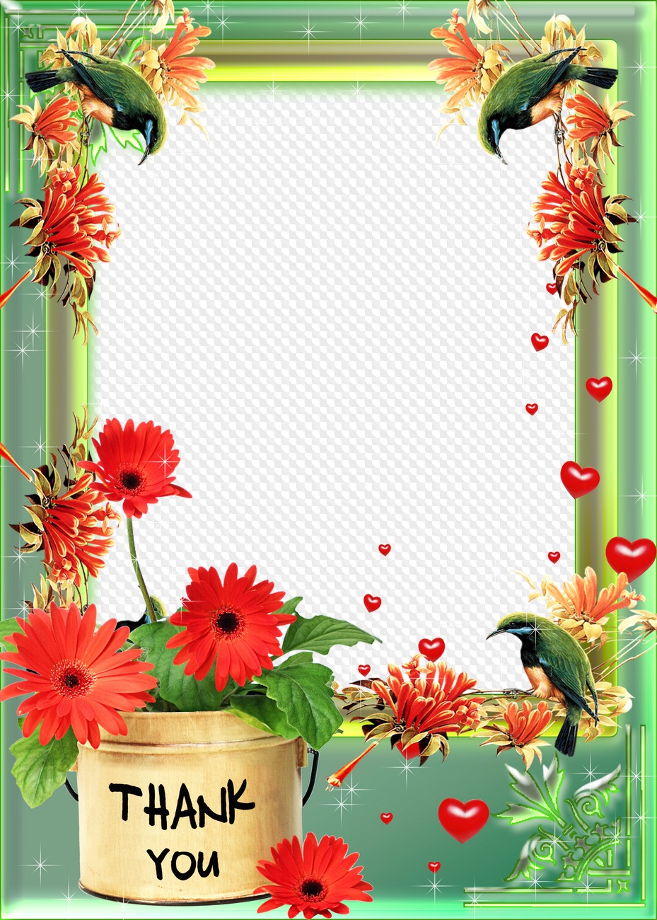 Thank you, Romantic frame for photoshop