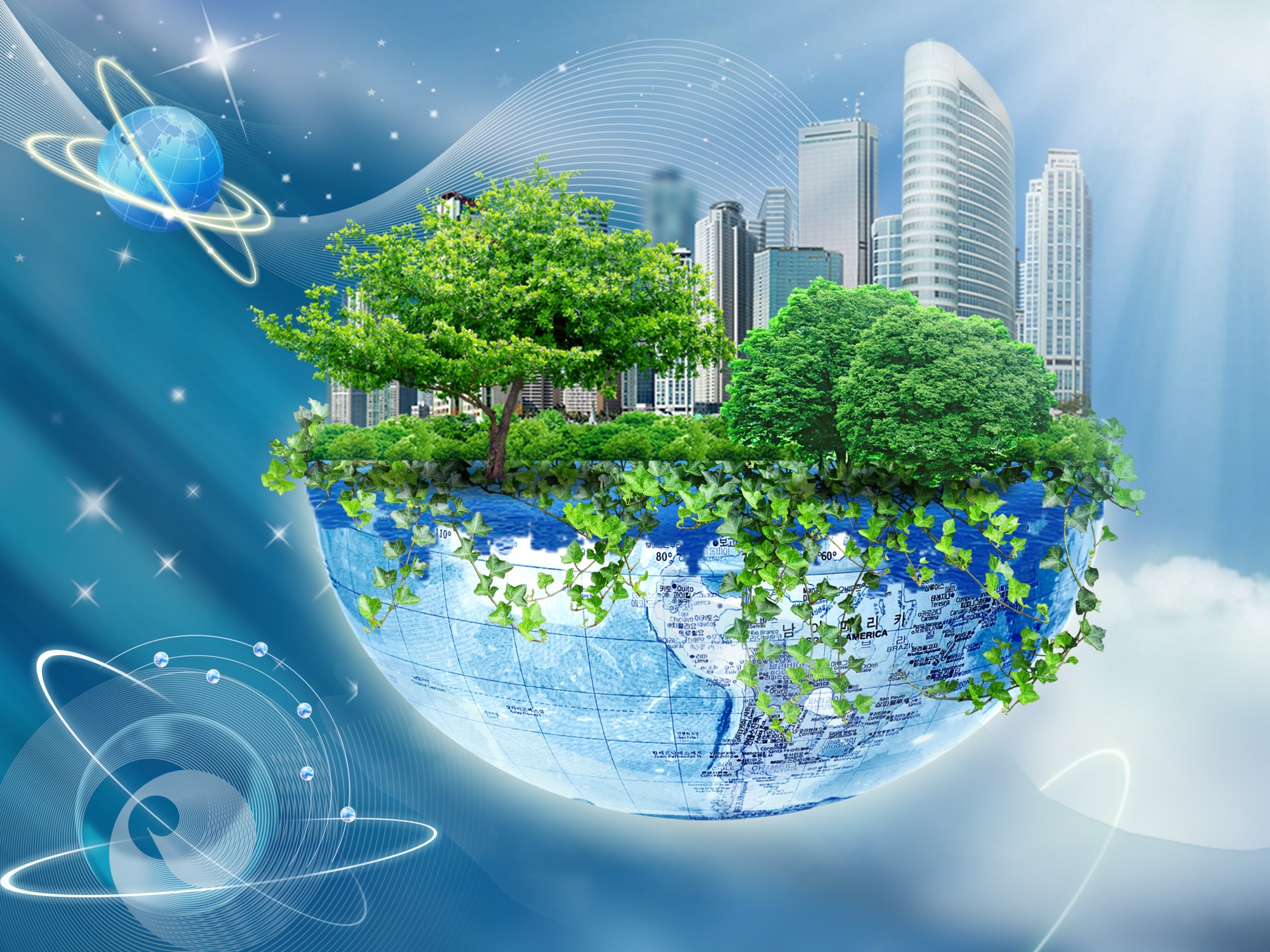 The whole world is in your hands PSD