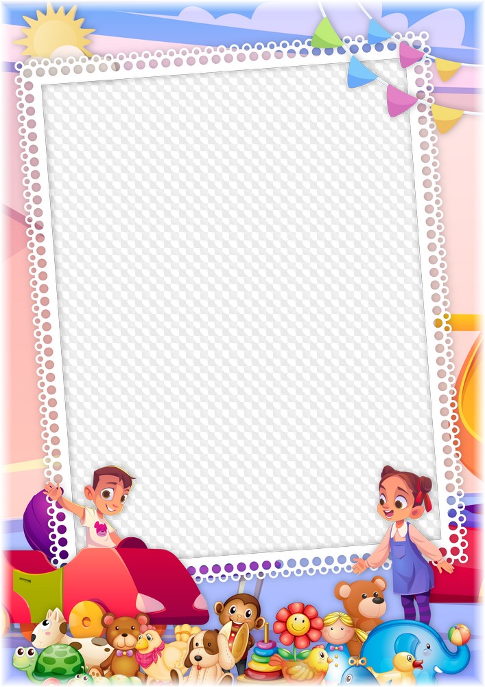 Portrait frame for kindergarten