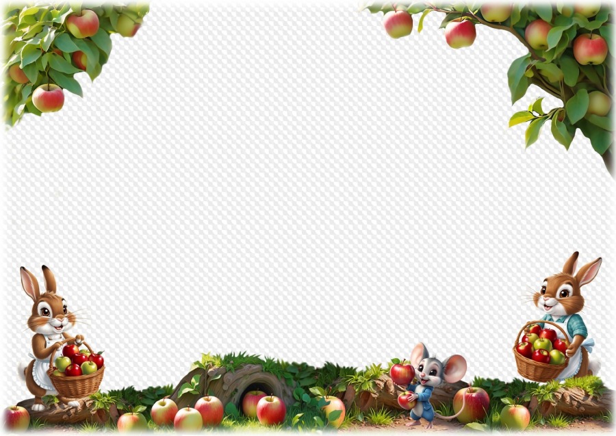 Autumn party, Wide photo frame template for a group in kindergarten ...