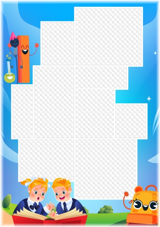 School Photo Frame Collage PSD free download