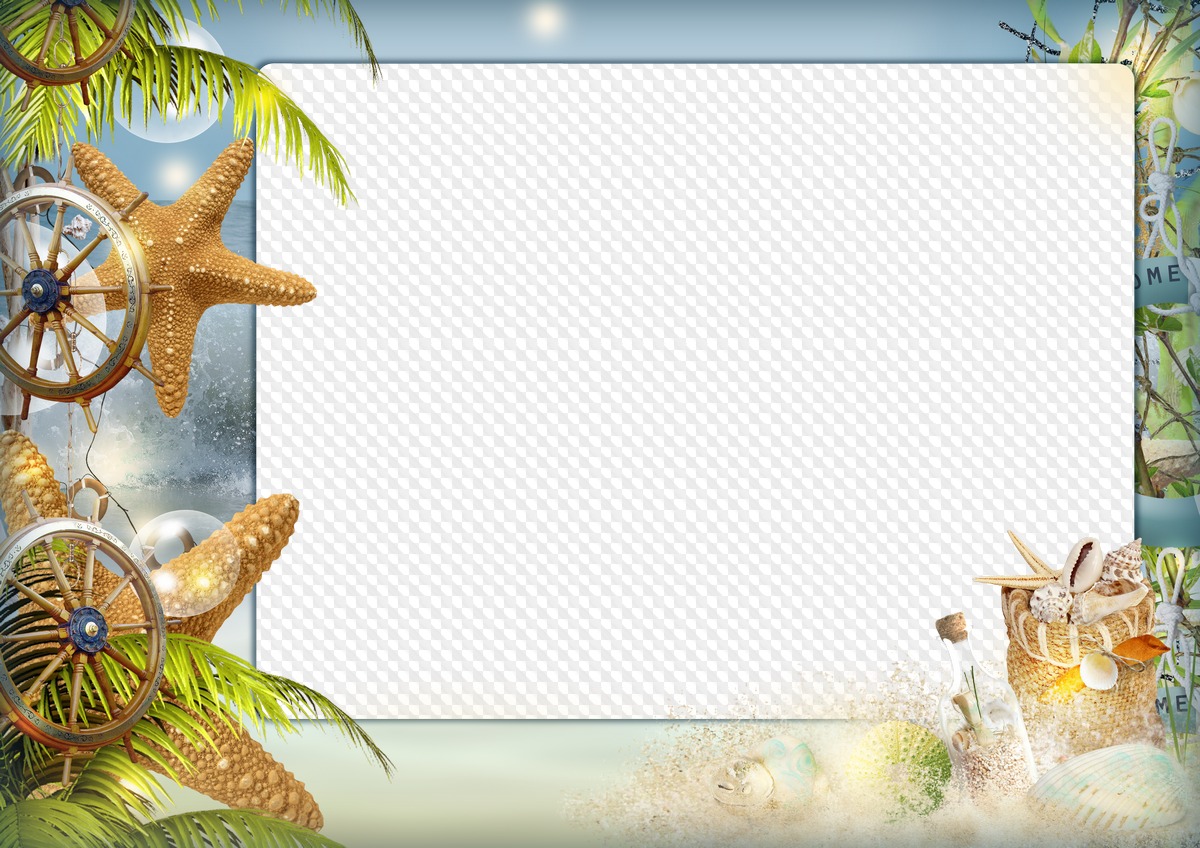 Eight PNG sea frames free download